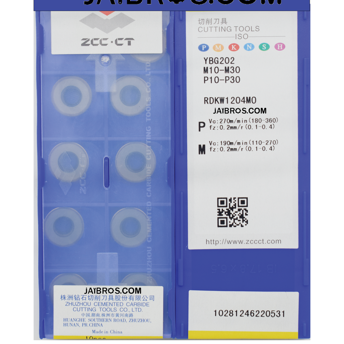 Strong & Reliable ZCCCT R6 RPMT1204 Carbide Insert – Jaibros