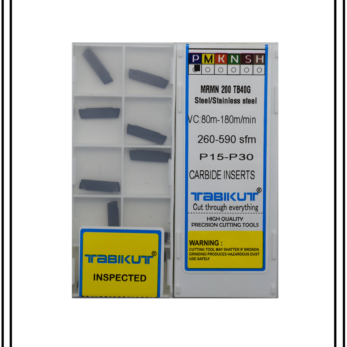 MRMN Grooving Insert Full Radius – 2/3/4mm, Pack of 10 – Jaibros